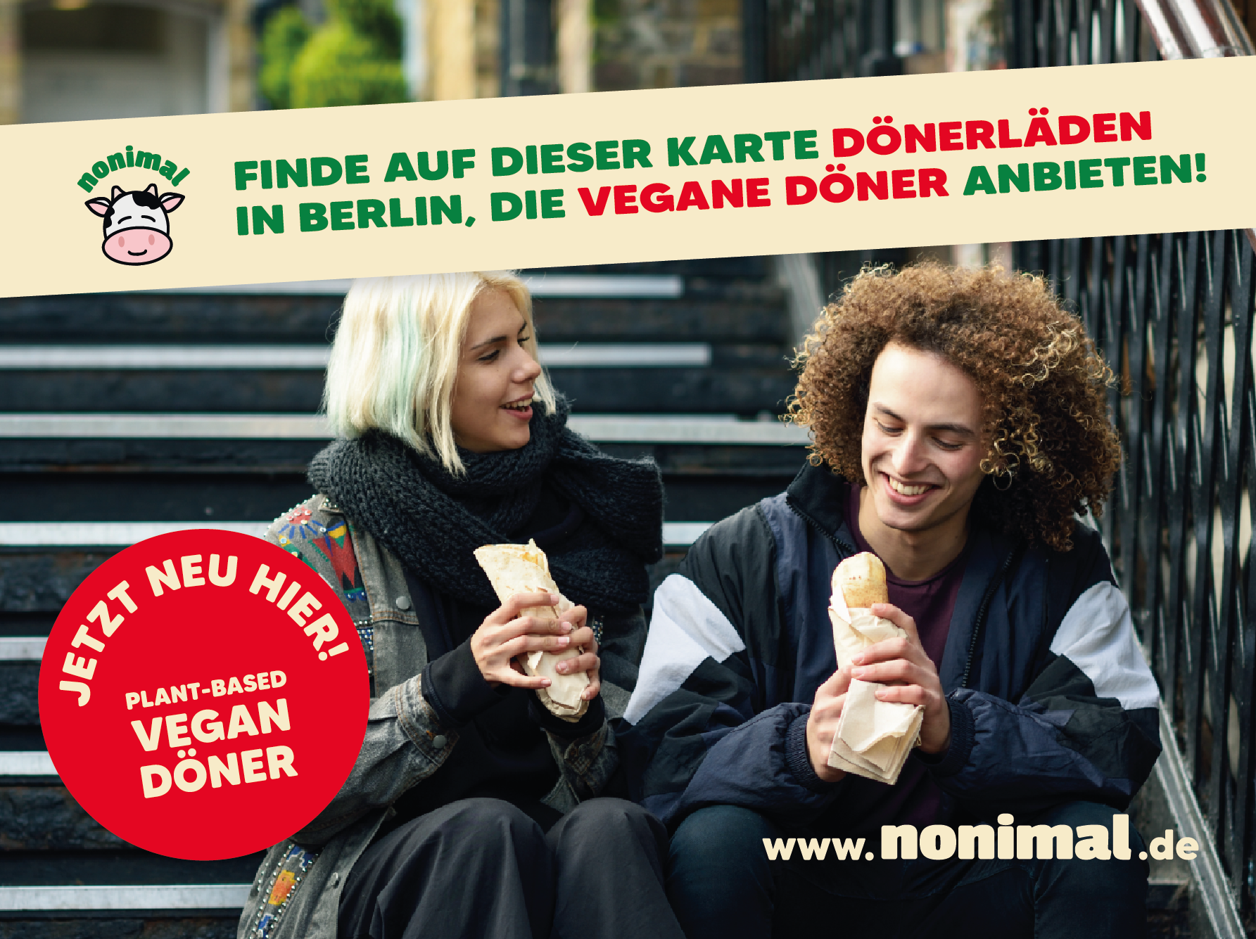 Karte mit veganen Dönerläden in Berlin | Nonimal